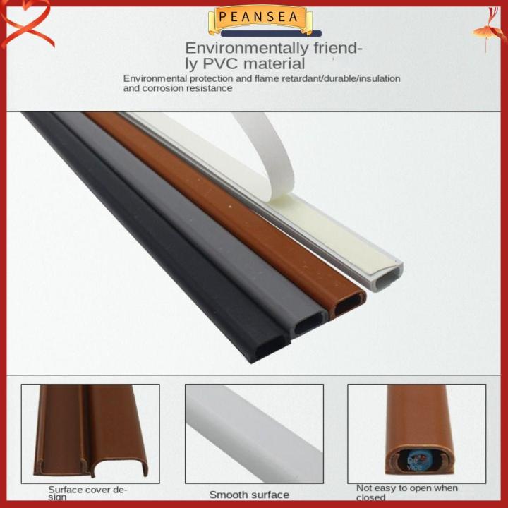 1 x Floor Cord Cover Square Slot Floor Cord Cover Self-Adhesive Cord ...