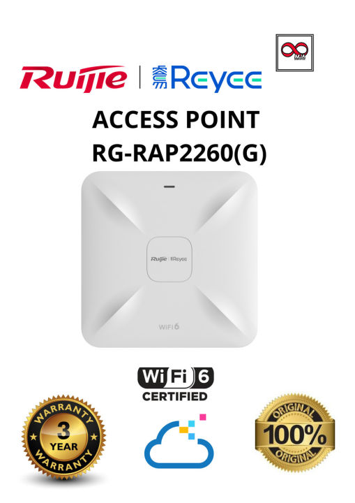 Ruijie RG-AP820-L(V3) WiFi 6 AX3000 WallCeiling Indoor Access Point ...