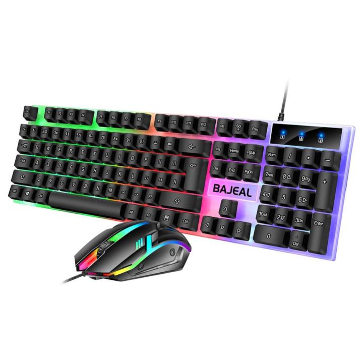 RGB Gaming Keyboard Mouse Kit Backlight Computer Keyboard Mouse Combo ...