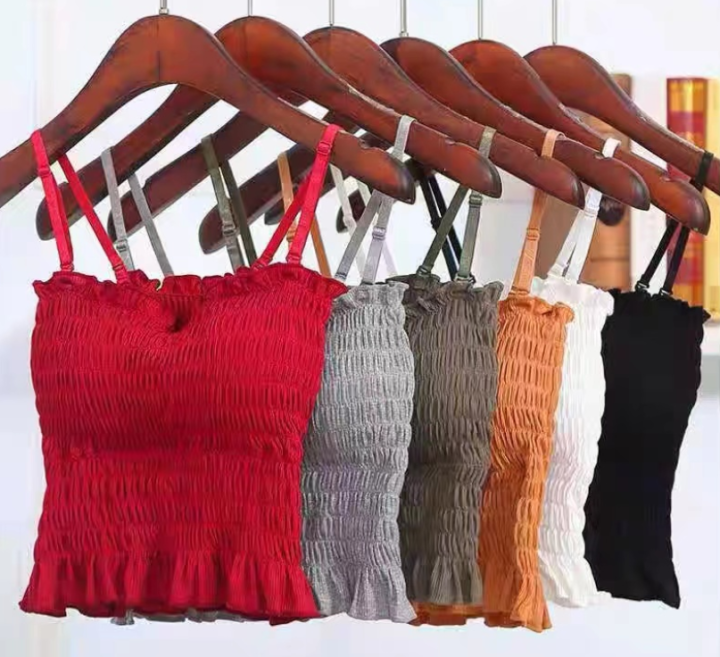 Cotton Female Model's One-piece Chest Crop Top Brallete | Lazada PH