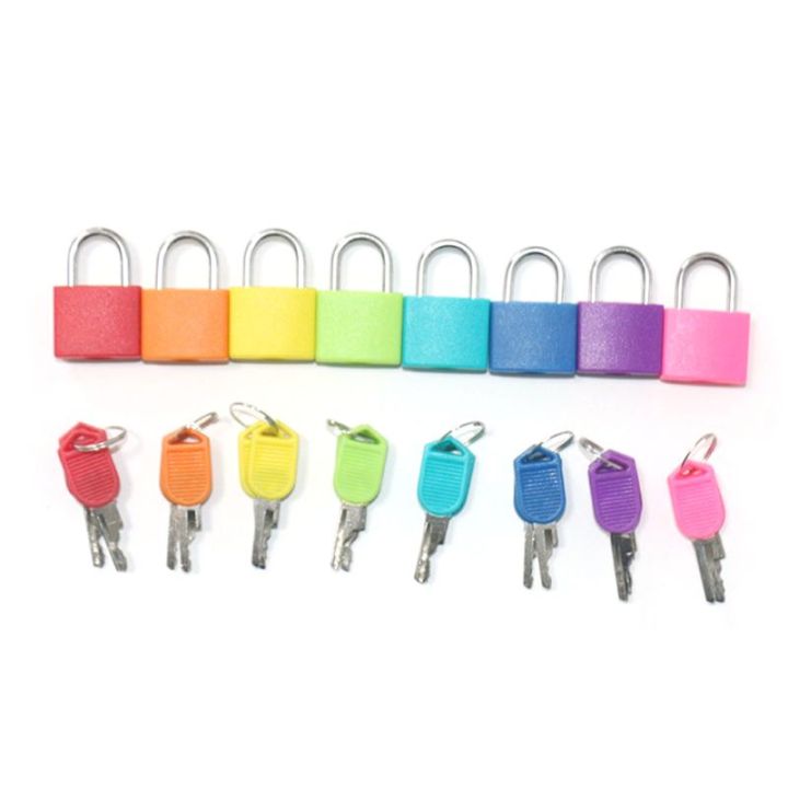 Mini Padlock with for Key Small Luggage Padlocks Children Early ...