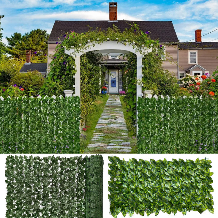 50x100cm Leaf Fence Ivy Privacy Screen Balcony Privacy Garden Leaves ...