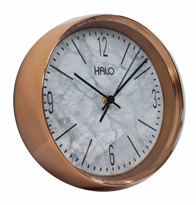 HALO 8" inches Silent Movement Metal Wall Clock | Lazada