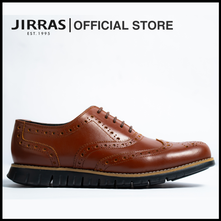 JIRRAS Men Wingtip Oxford Shoes Genuine Leather Filipino Handcraft ...