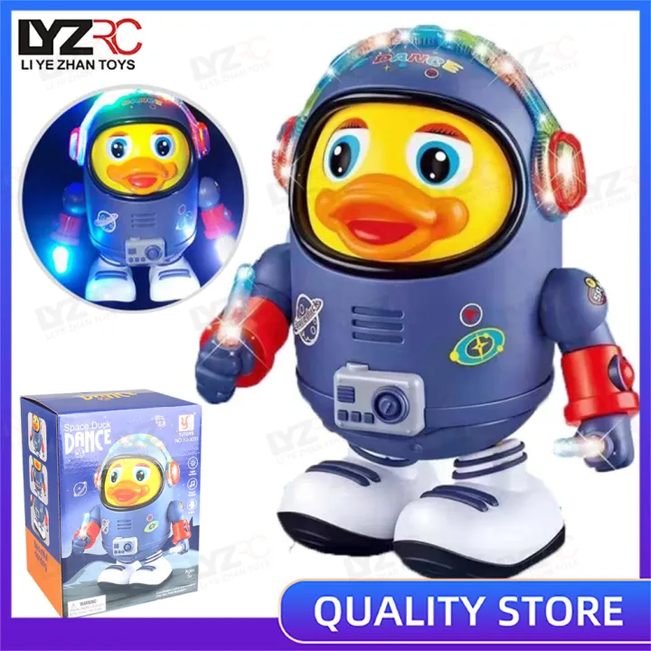 LYZRC Children's Space Duck Dancing Robot with Light Music Cartoon ...