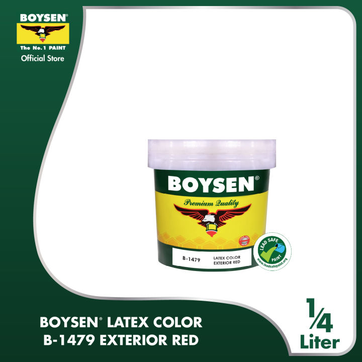 BOYSEN Latex Color Exterior Red B1479-1/4L | Lazada PH