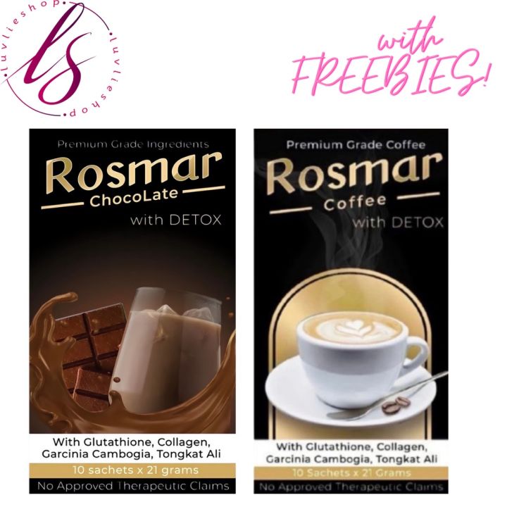 ROSMAR DETOX DRINK in COFFEE and CHOCO variant | Lazada PH