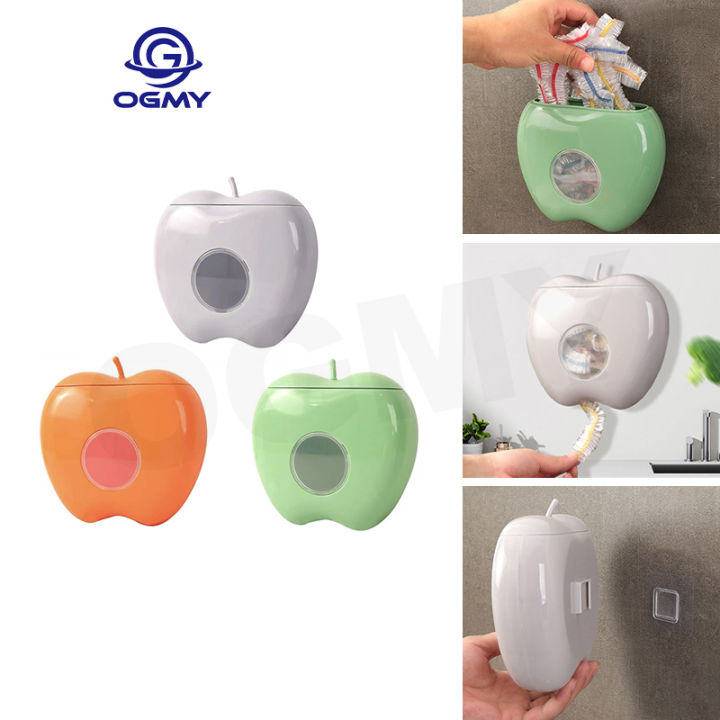 OGMY Disposable Plastic Wrap Cover Storage Box Removable Wall Hanging ...
