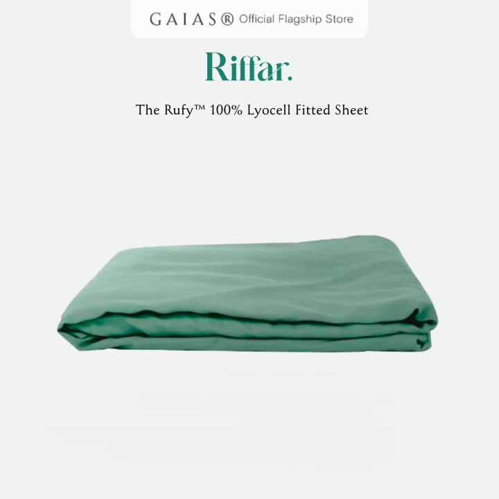 RIFFAR The Rufy™ 100% Lyocell Fitted Sheet Single / Super Single ...