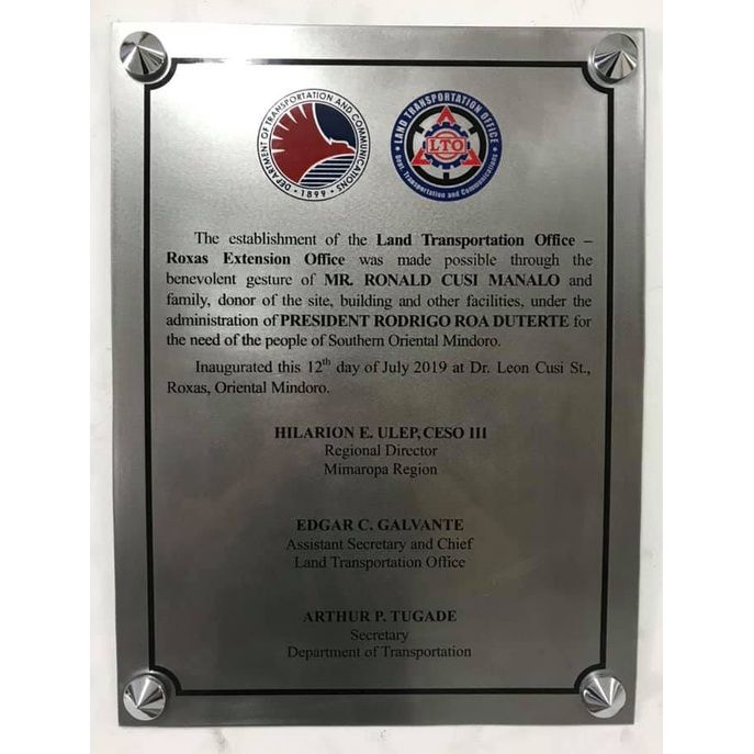 Stainless , Brass Marker 20cm x 30cm / 30cm x 40cm / 40cm x 50cm ...