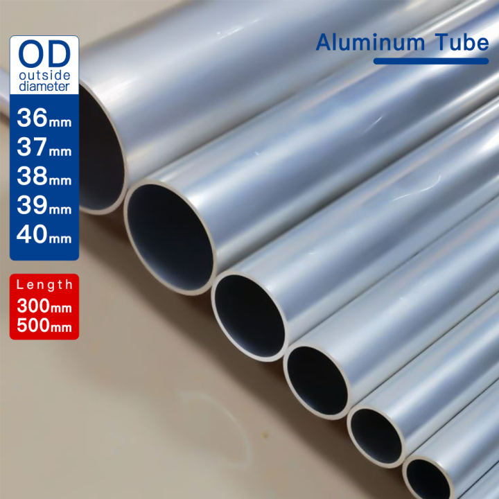 Aluminium Tube OD 36-40mm Length 300mm 500mm Round Aluminum Alloy Pipe 6063 Thickness 1-11.5mm ...