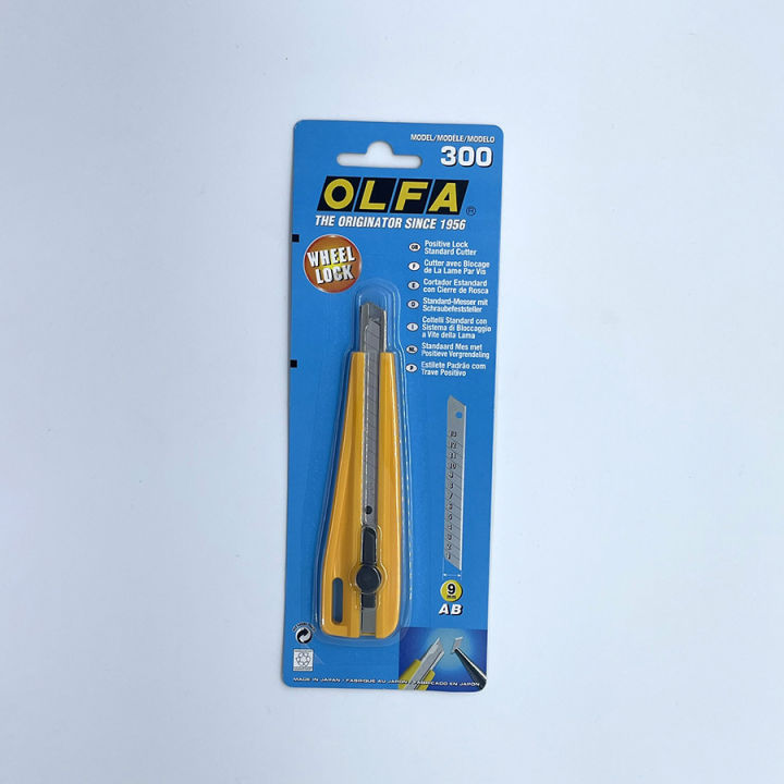 Dao Rọc OLFA 300 Lưỡi Dao Bẻ 9mm, Khóa Bánh Răng An Toàn Cắt Băng Dính, Bao Bì Nhỏ - KM Keo ...