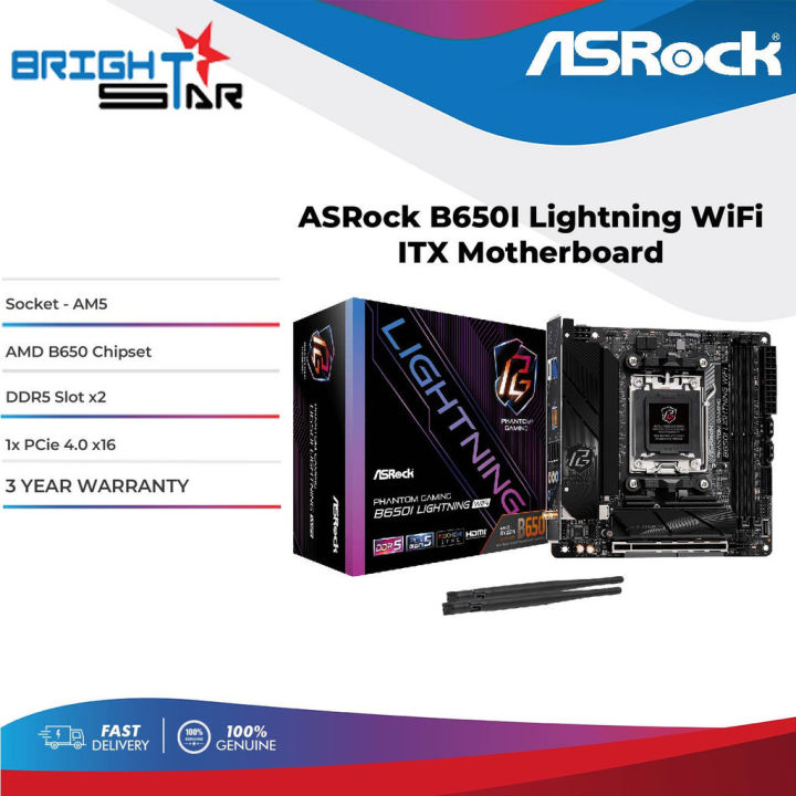 ASRock b650i lightning WiFi ITX AM5 motherboard | Lazada PH