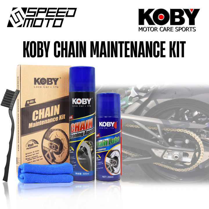 KOBY 2IN1 CHAIN MAINTENANCE CLEANING SET FOR MOTORCYCLE | Lazada PH