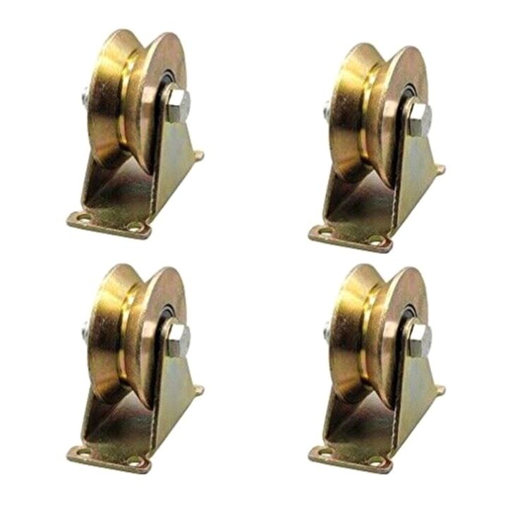 1.2"V-Groove Wheel Sliding Gate Casters Heavy Duty Rigid Roller for ...