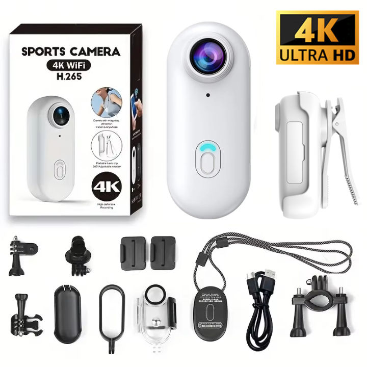 4K Outdoor Sports Camera In Helmet Motorcycle Bike Sport Mini Filming ...
