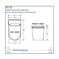 JOHNSON SUISSE RIO RIMLESS SIPHONIC-JET DUAL FLUSH SMART WC ROUGH-IN ...