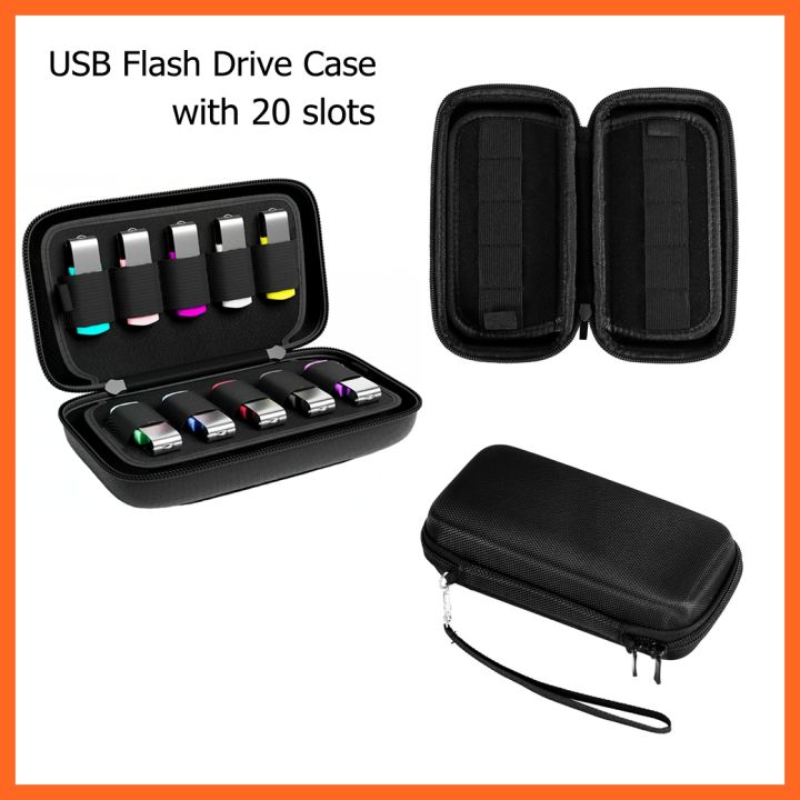 USB Flash Drive Case Dustproof Thumb Drive Holder Organizer Waterproof ...