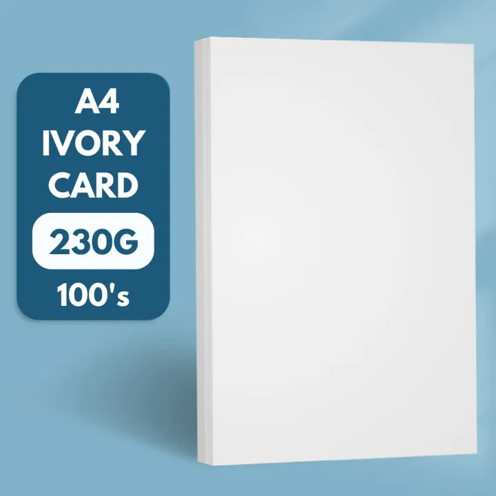 𝗣𝗥𝗜𝗡𝗧 𝗦𝗢𝗨𝗥𝗖𝗘 - A4 Ivory Card (2 side matt) 230gsm 300gsm | Lazada