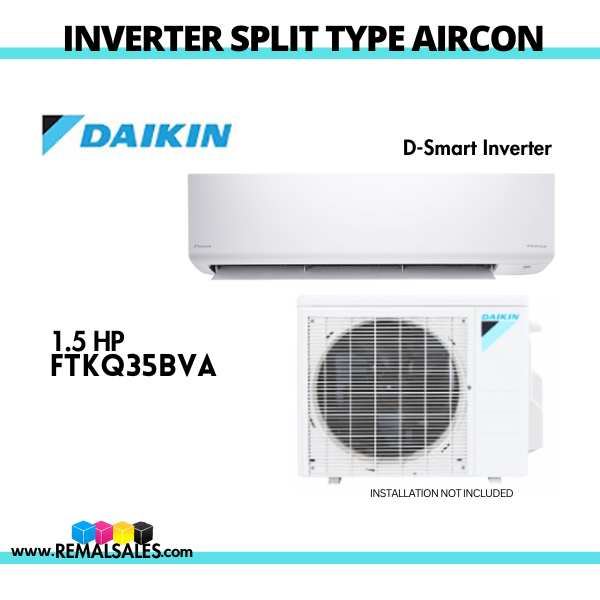 DAIKIN FTKQ35BVA 1.5HP D-Smart Inverter Wall Type Aircon | Lazada PH