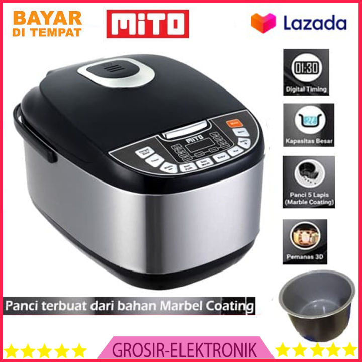 Mito R5 8in1 Rice Cooker Digital - 2 Liter | Lazada Indonesia