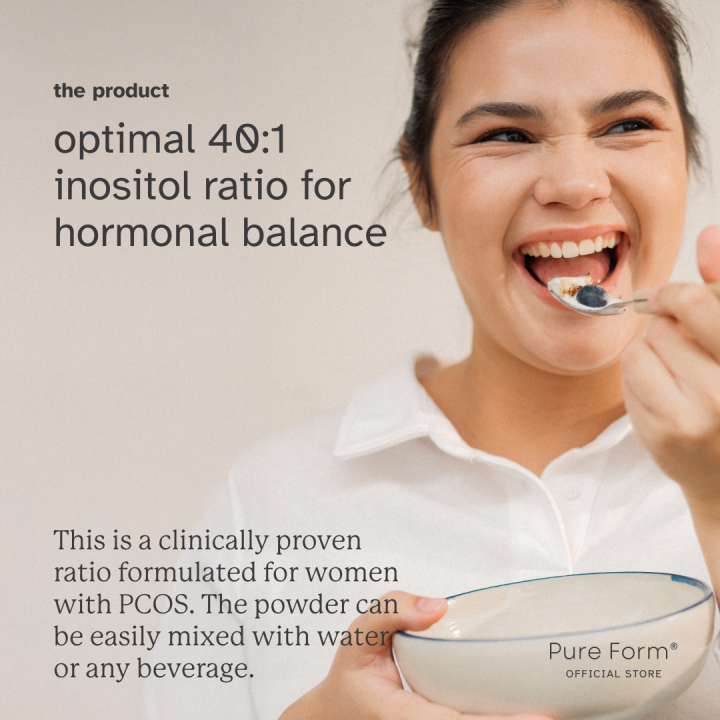 Pure Form® Inositol Powder | 40:1 Myo-Inositol and D-Chiro-Inositol w ...