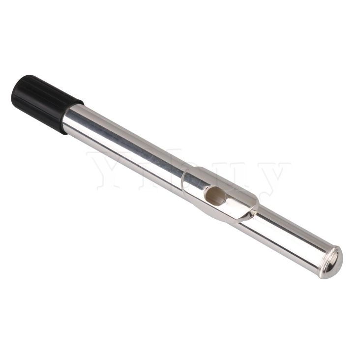 Yibuy Silver Straight Flutes Mouthpiece Joint Flute Head Joint For ...