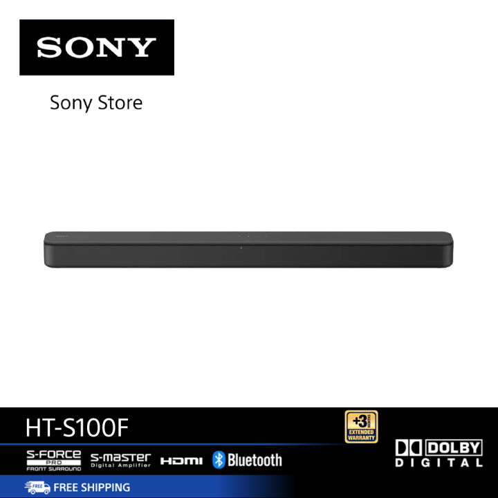 Sony Soundbar รุ่น HT-S100F | 2 ch. | Bass Reflex | Bluetooth® | Lazada ...