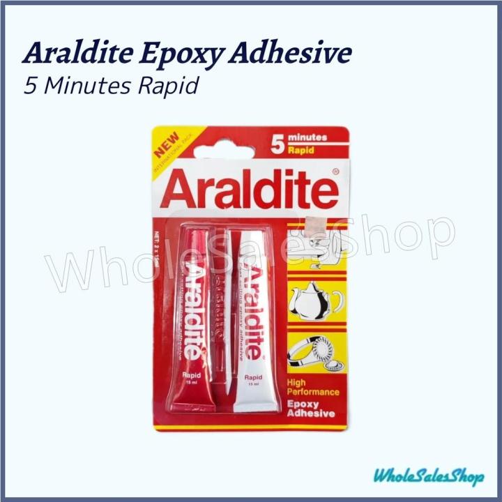 Araldite Rapid 5 Minutes High Performance Epoxy Adhesive Glue Red ...