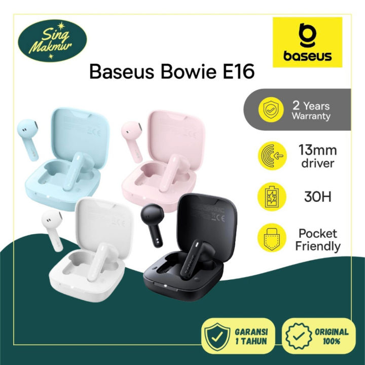 Baseus Bowie E16 True Wireless Bluetooth Earphone TWS Mini Earbuds ...