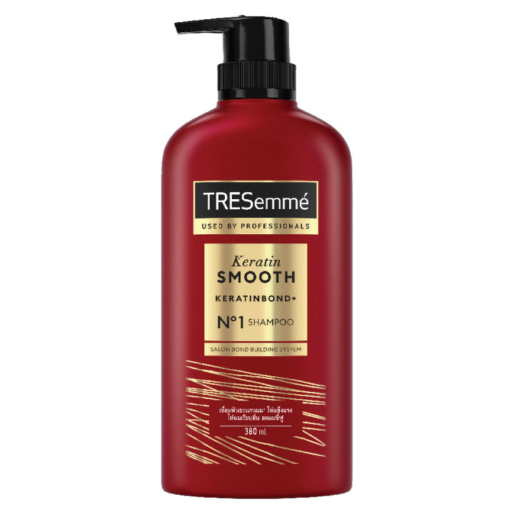 Tresemme เทรซาเม่ แชมพู เคราตินสมูท 380 มล. | Lazada.co.th