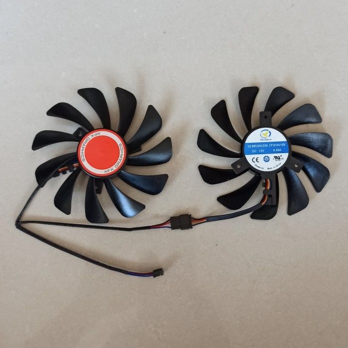 XFX,MSI ARMOR, RX580 GPU COOLER FAN RX 590 580 570 GRAPHICS CARD 95MM ...