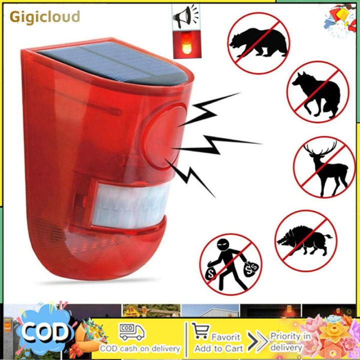 Outdoor Solar Alarm 4 Modes Multi-use Led Light Wireless Motion Sensor ...