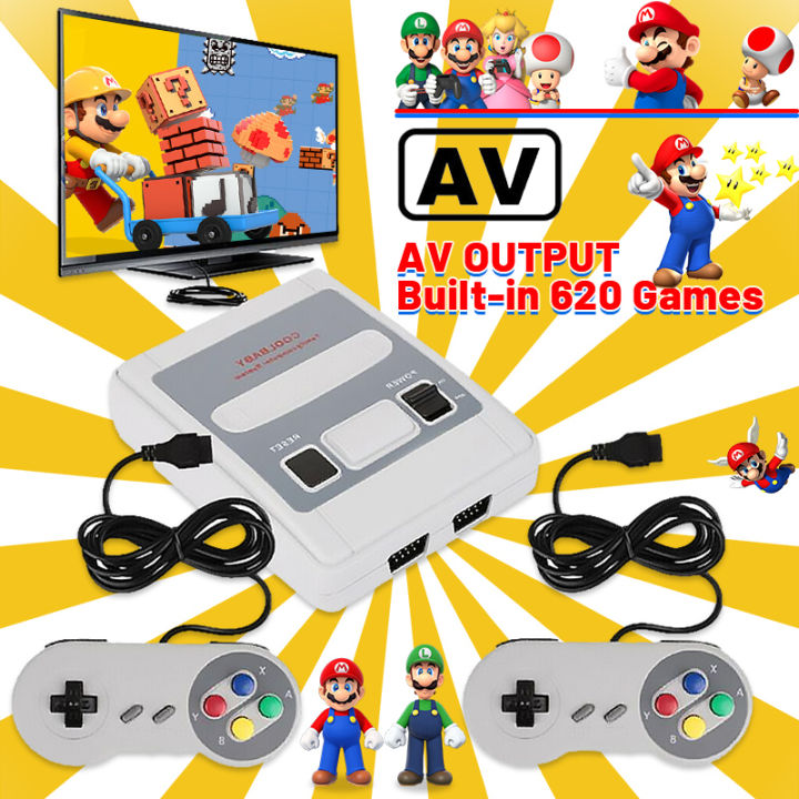 2022 Mini Retro TV Game Console Classic 620/2000 Built-in Games With 2 ...