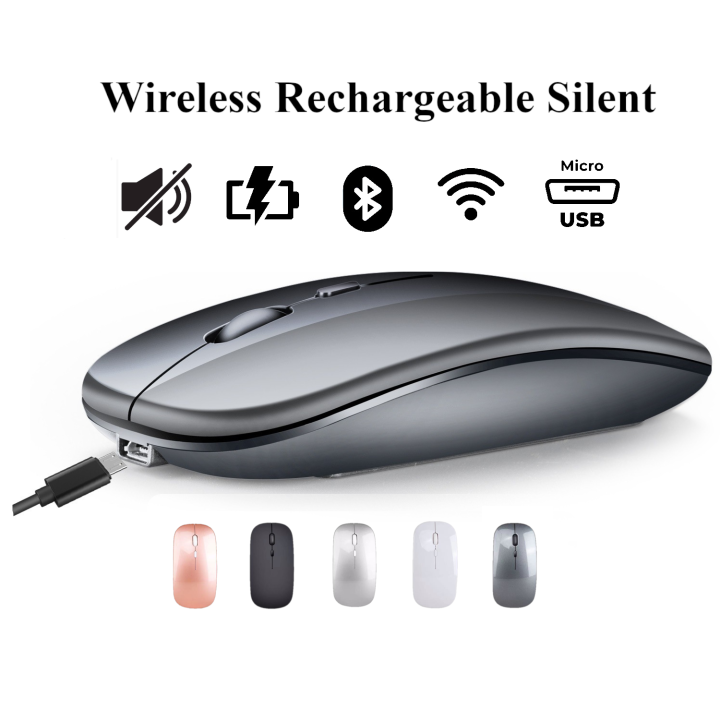 Wireless Rechargeable Mouse Silent Click | Lazada PH