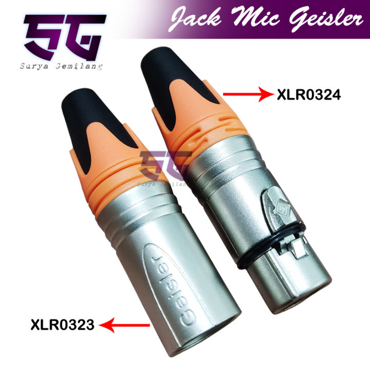 Jack Canon XLR Geisler Male Female Jek Mic Konektor Audio | Lazada ...
