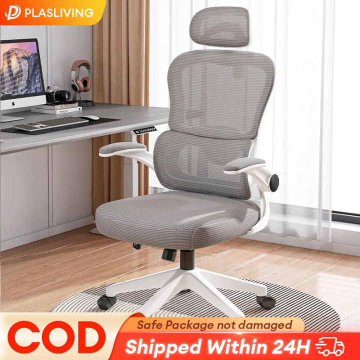 Computer Chair Foam Cushion Ergonomic Office Chair Black&White Gaming ...