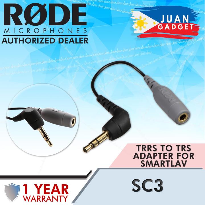 RODE SC3 3.5mm TRRS to TRS Adapter for smartLav | JG Superstore | Lazada PH