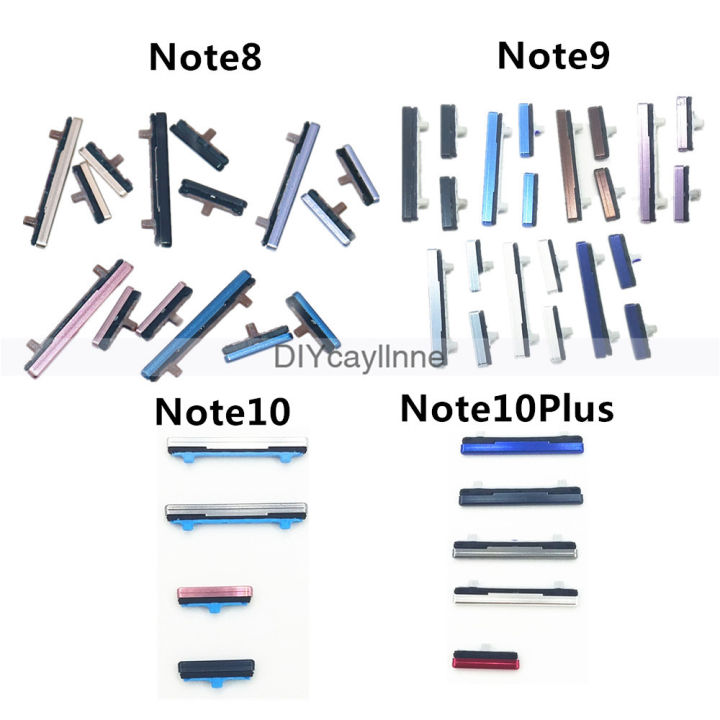 New Original Note 8 / 9 / 10 Plus Side Keys Power and Volume Buttons ...