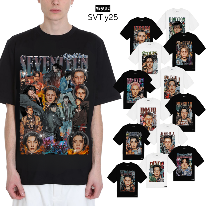 SVT Shirt Seventeen Burstday Merch SVT KPop Oversized T-shirt Kpop SVT ...