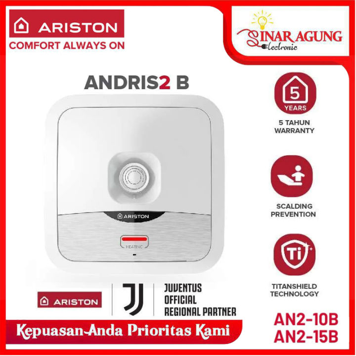 ARISTON WATER HEATER ANDRIS 2 B / AN2 10B 10L / AN2 15B 15L 100% ORI ...