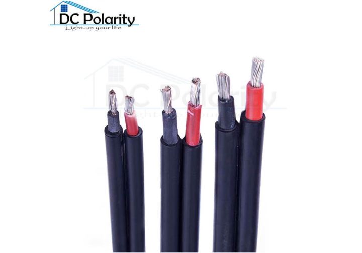 Solar Cable Wire (1meter to 10meters cutted wires) 4mm2 6mm2 twin core ...