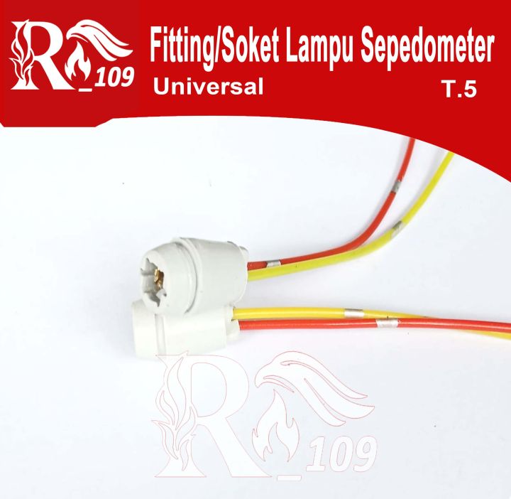 1 Pcs Fiting Lampu Speedometer T5/ Soket Bohlam Spido 2 Kabel /Fitting ...
