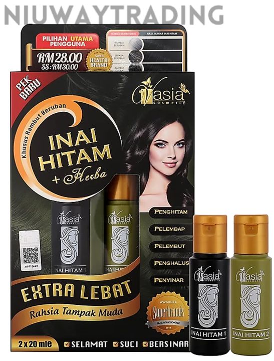 V ASIA INAI HITAM + HERBA / INAI PERANG + PERANG | Lazada