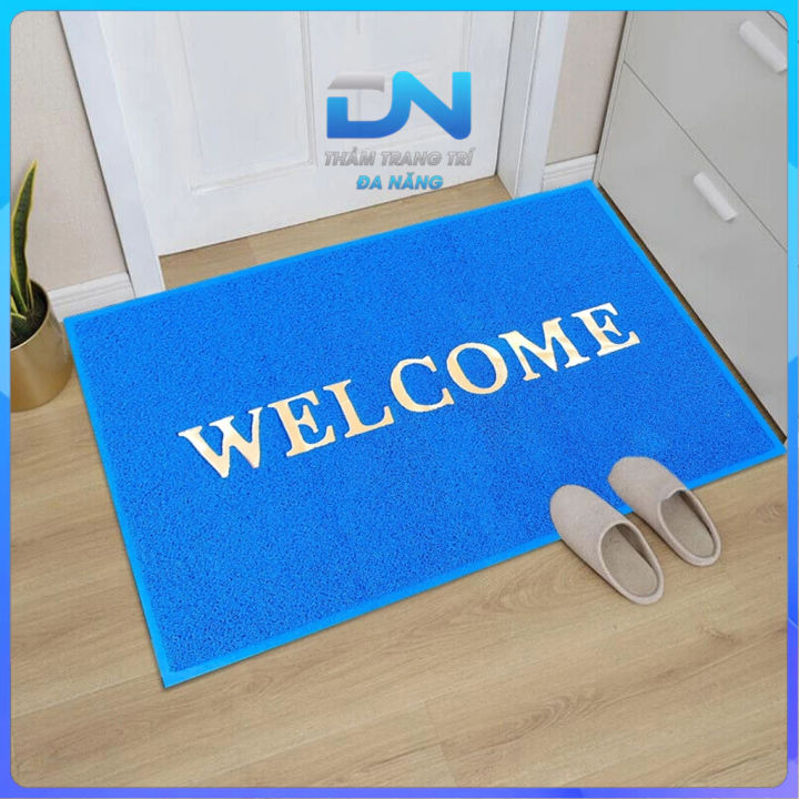 【FreeShip】Thảm nhựa rối chùi chân Welcome, làm sạch bụi bẩn giày dép ...