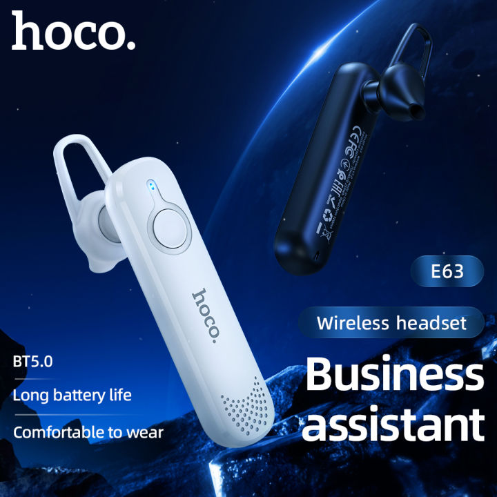 HOCO Single-Ear Business BT Headset Long battery life Hands-Free for Cell Phones Business Home ...