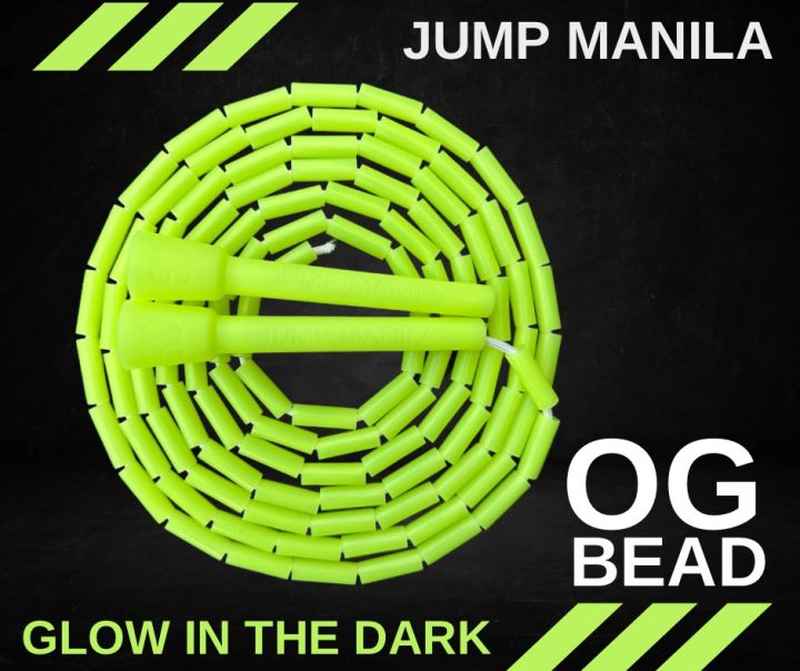 Jump Manila OG Beaded Jump Rope Glow in the dark | Lazada PH