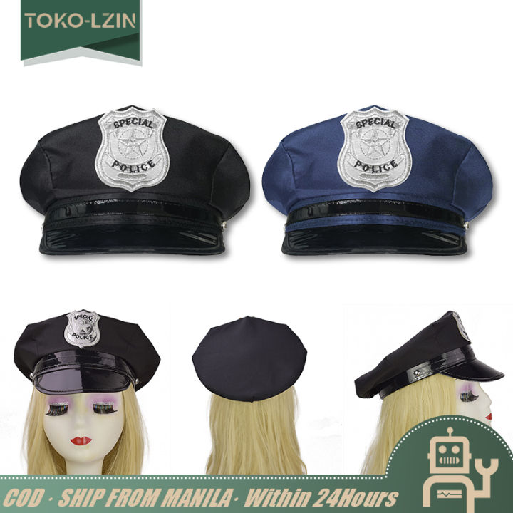 Creative Octagon Police Cap Classic Adults Police Hat Military Hat ...