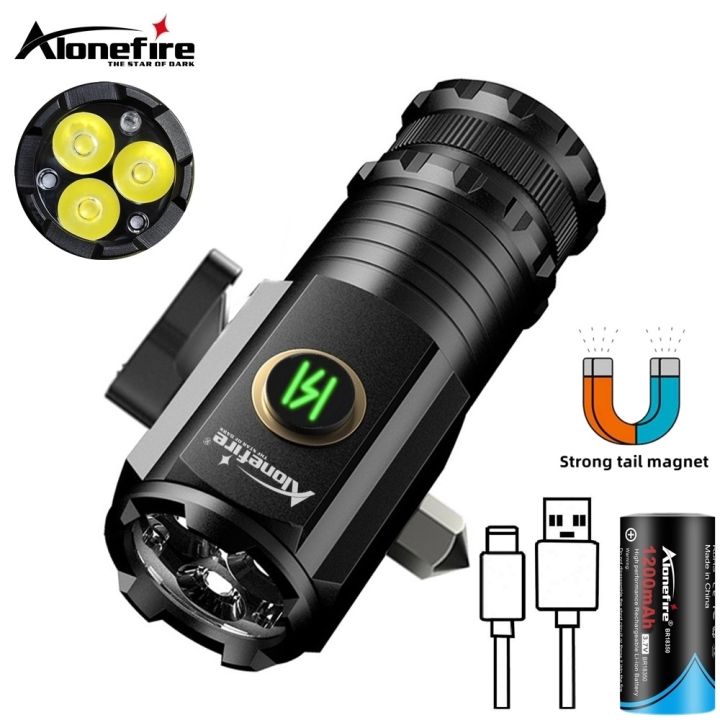 AloneFire X54 Super Bright Mini Outdoor Flashlight 3LED Multi-Function ...
