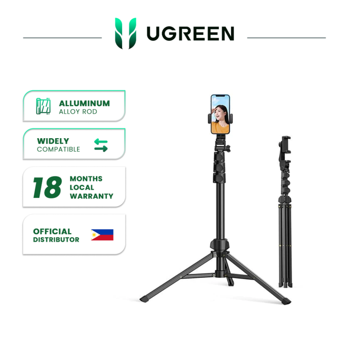 UGREEN Phone Tripod Stand 1.7m/5'5'' - PH | Lazada PH